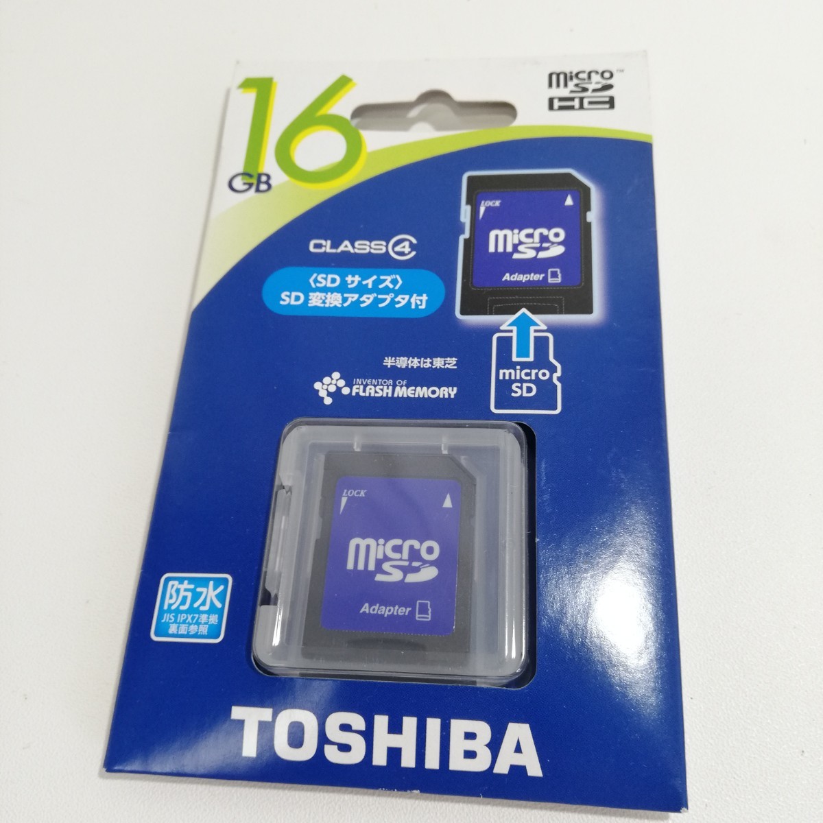 東芝 TOSHIBA microSDHC メモリカード SD-MG16GA 16GB CLASS4 防水IPX7 SDカード 変換アダプタ マイクロSDカード(16GB)｜売買された ...
