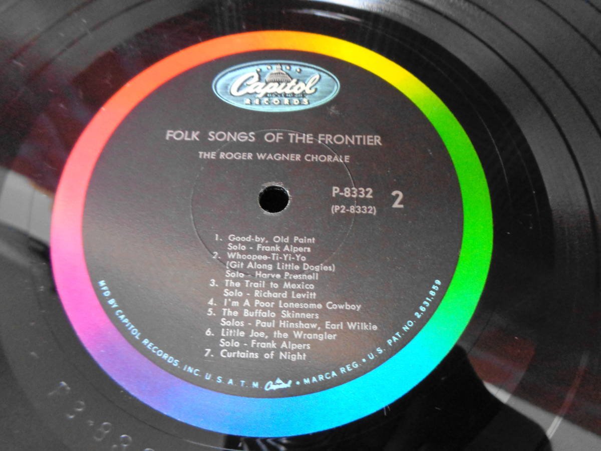 L#3859 LP ロジェー ワーグナー合唱団 アメリカ開拓者の歌 ROGER WAGNER CHORALE Folk Songs Of The Frontier Capitol ...
