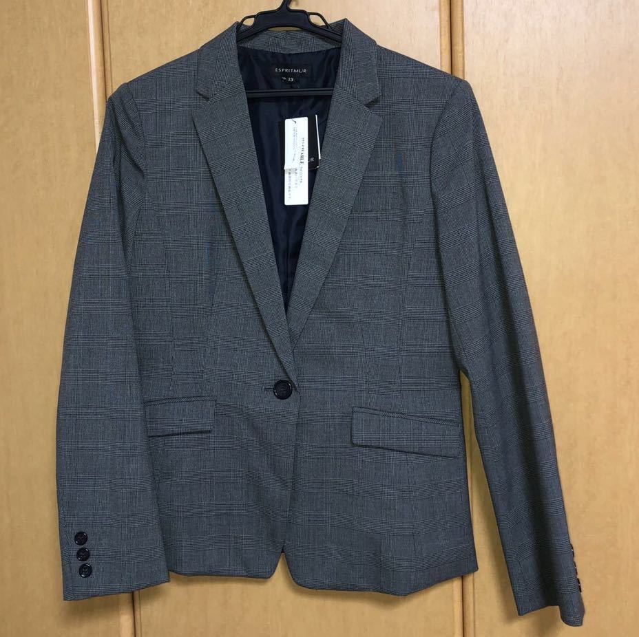 タグ付き ESPRITMUR ウォッシャブルスカートスーツ グレンチェック グレー サイズ13(ひざ丈スカート)｜売買されたオークション情報、yahooの商品情報をアーカイブ公開 ...