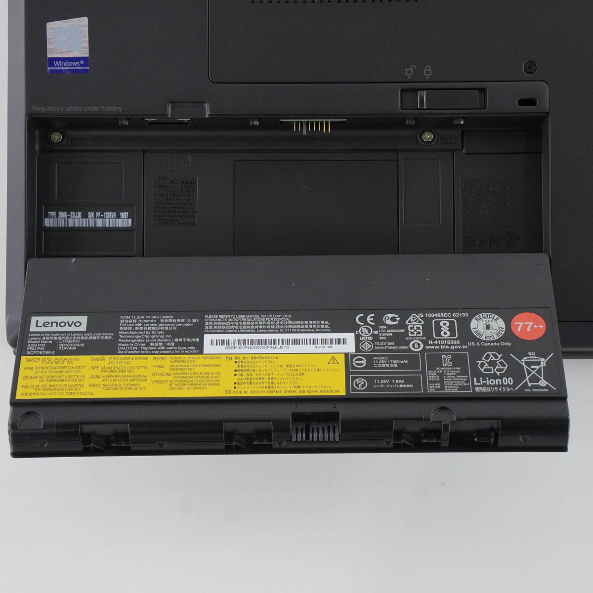 PG 8日保証 P52 i7-8850H 2.60GHz/8GB/SSD512GB/Win10/Quadro P1000 Lenovo レノボ ThinkPad ノートPC ノートパソコン ...