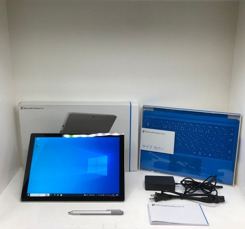 Microsoft Surface Pro 4 1724 Windows 10 Pro Core i5-6300U 2.40GHz 4GB SSD 128GB タイプカバー付き ...