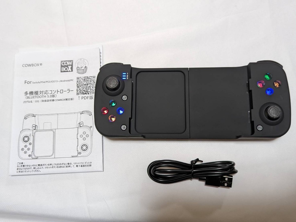 COWBOX コントローラー PS3 PS4 Switch lite/Switch OLED全対応 iphone ipad IOS13/14/15 スマホ ANDROID 対応機種有線無線全 ...