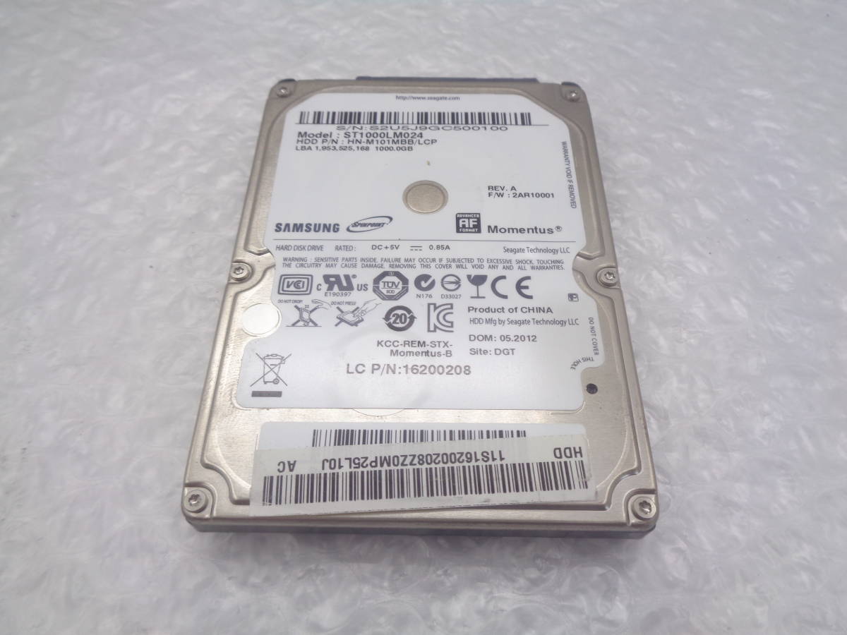 SAMSUNG ST1000LM024 2.5型HDD 5400RPM 1TB SATA H119(500GB～)｜売買されたオークション情報 ...