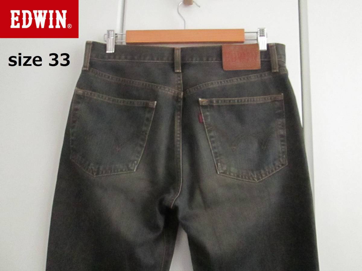 EDWIN エドウィン 50303 W33/ウエスト約86cm レギュラーストレート ジーンズ デニム パンツ 日本製(W32)｜売買されたオークション情報、yahooの商品情報をアーカイブ ...