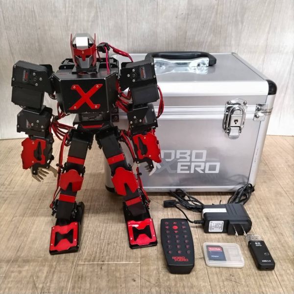 H619-J013280-2 DeAGOSTINI デアゴスティーニ ROBO XERO 週刊ロボゼロ 24軸ホビー用二足歩行ロボット アルミ ...