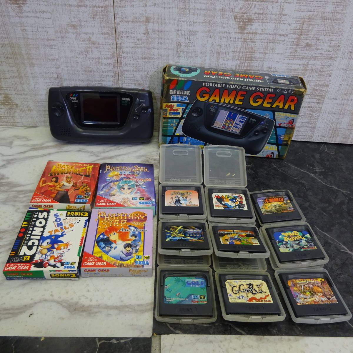 SEGA | セガ ゲームギア 本体 HGG-3210 GAME GEAR ソフト 13個 まとめ ジャンク(ゲームギア)｜売買された ...