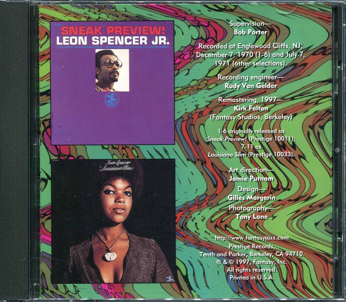 Rare Groove/Jazz Funk LEON SPENCER 1971 + 1971 2LP on 1CD レア廃盤 AtoZディスク ...