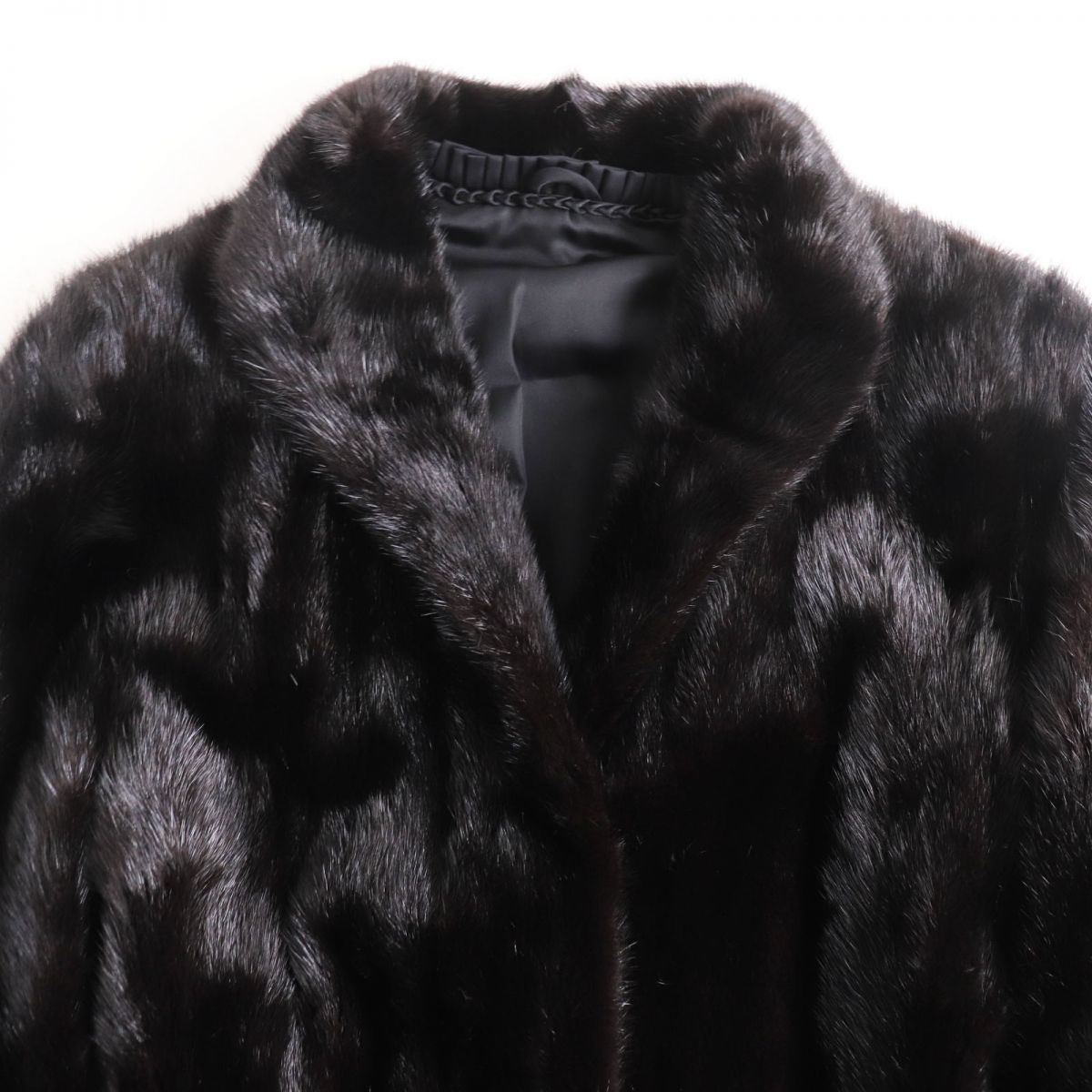 MINK ミンク 逆毛 本毛皮超ロングコート ブラック ダークブラウンに近い 13号 毛質艶やか 柔らか(ミンク)｜売買されたオークション情報 ...