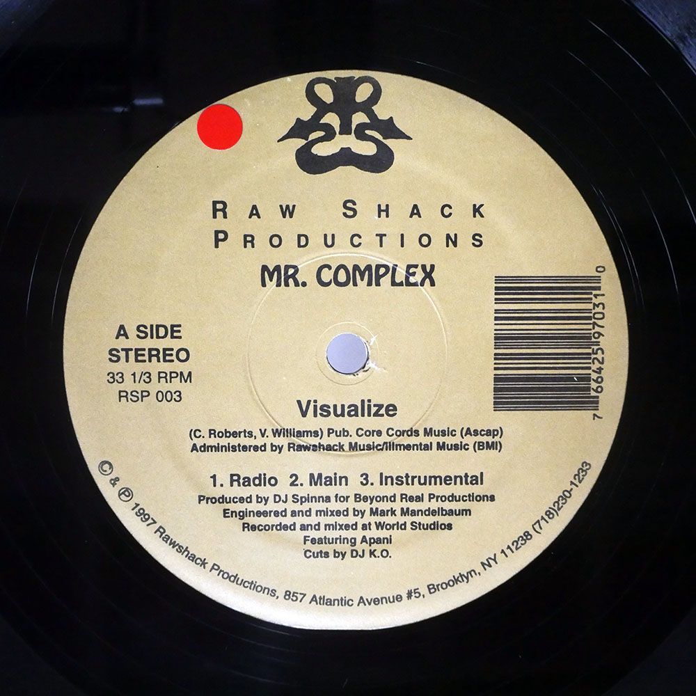 MR. COMPLEX/VISUALIZE / WHY DON’T CHA/RAW SHACK PRODUCTIONS RSP003 12 ...