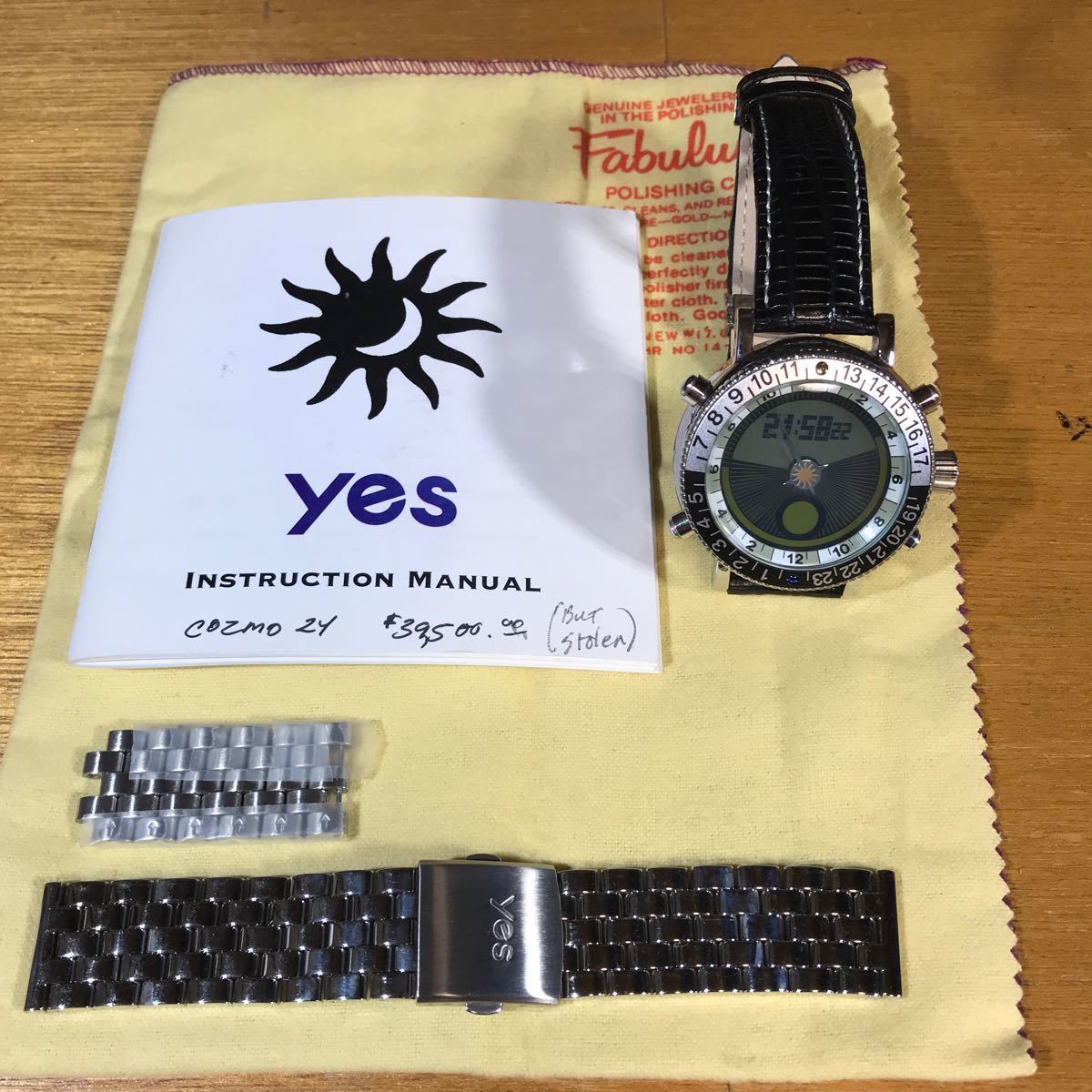 yes watch Classic Steel Collections COZMO24 イエスウォッチ コズモ 24時間ベゼル デジタル ...