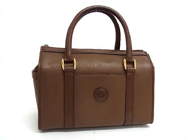 1円 GUCCI グッチ 000 58 0181 レザー ハンドバッグ ミニボストン レディース ブラウン系 AT2749(かばん、バッグ ...