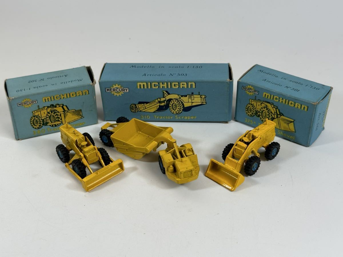 s141 MERCURY MICHIGAN 3点セット 380 Tractor Dozer/310 Tractor Scraper/375A ...