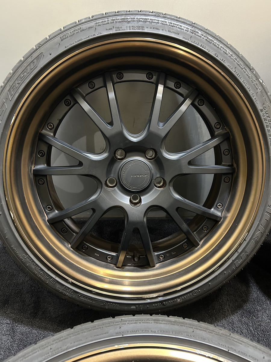 245/35 285/30ZR20 FALKEN/AZENIS FK510 22年製 WORK GNOSIS GF4 20インチ 9/10.5J ＋30/45 120 5H 夏タイヤ 4本 ...