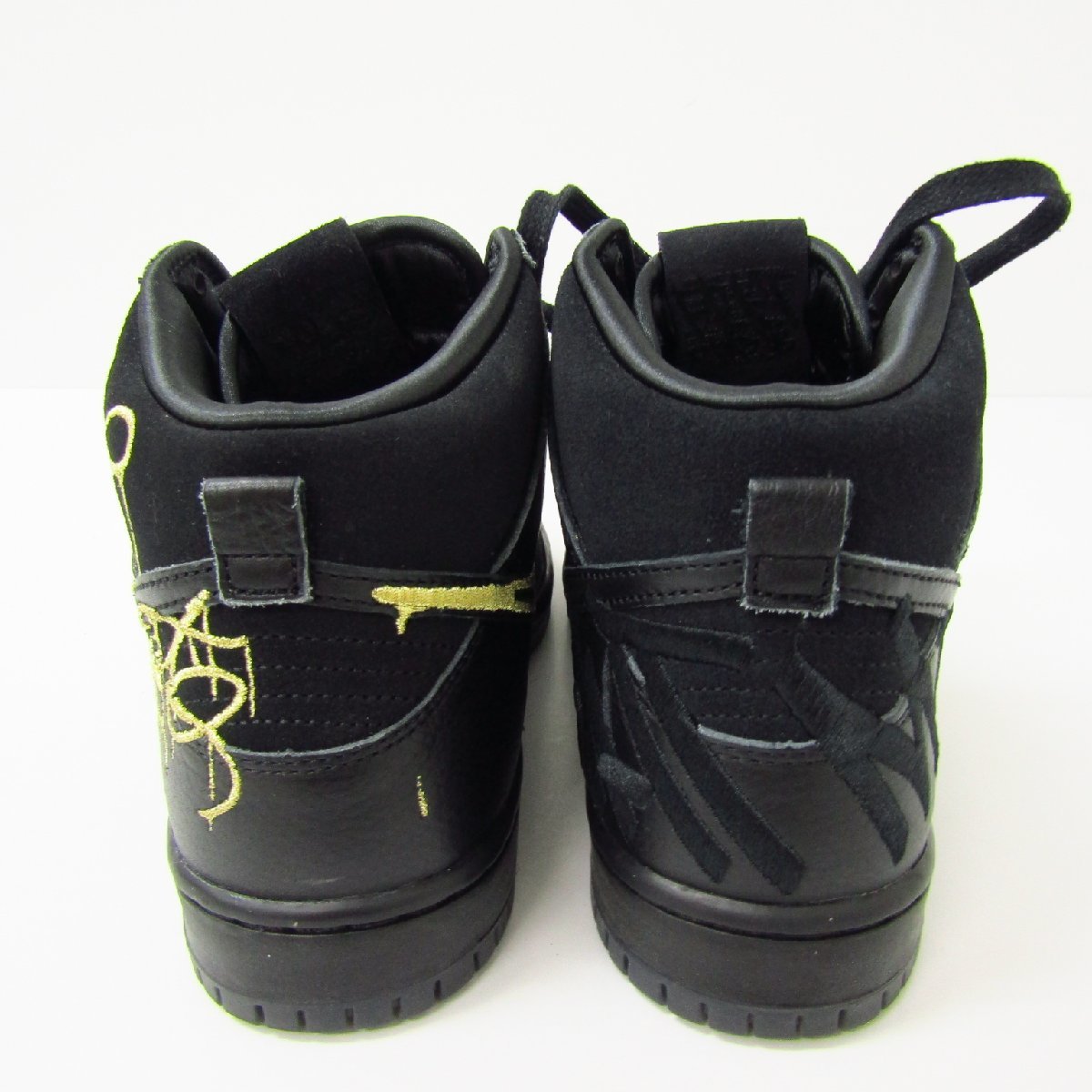 FAUST × NIKE SB DUNK HIGH PRO QS ”Black and Metallic Gold” DH7755-001 ...
