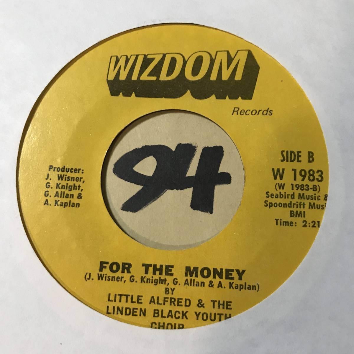 試聴 /1970年キッズ ラップ+オルガン ファンク LITTLE ALFRED & THE LINDEN BLACK YOUTH CHOIR ...