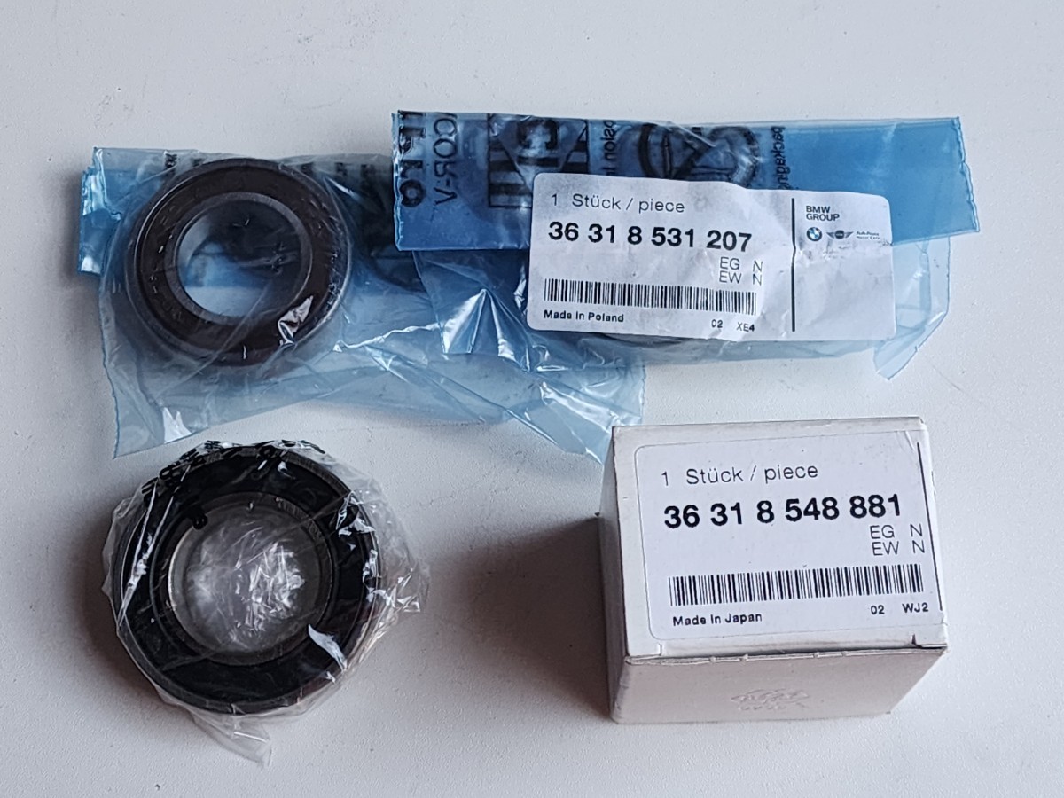 BMW Motorrad 純正部品 ホイールベアリング 前後1台分 #36318531207 #36318548881 各2個 S1000 R ...