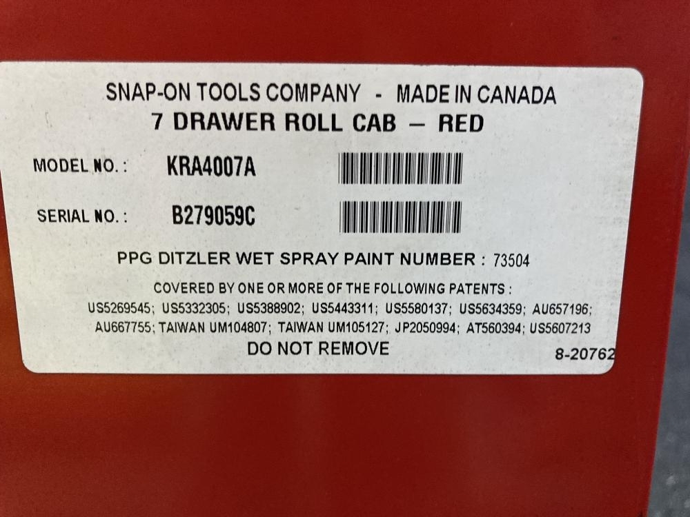 007 おすすめ商品 Snap-On ロールキャブ KRA2007 鍵付き 発送不可商品(設置型)｜売買されたオークション情報、yahooの ...