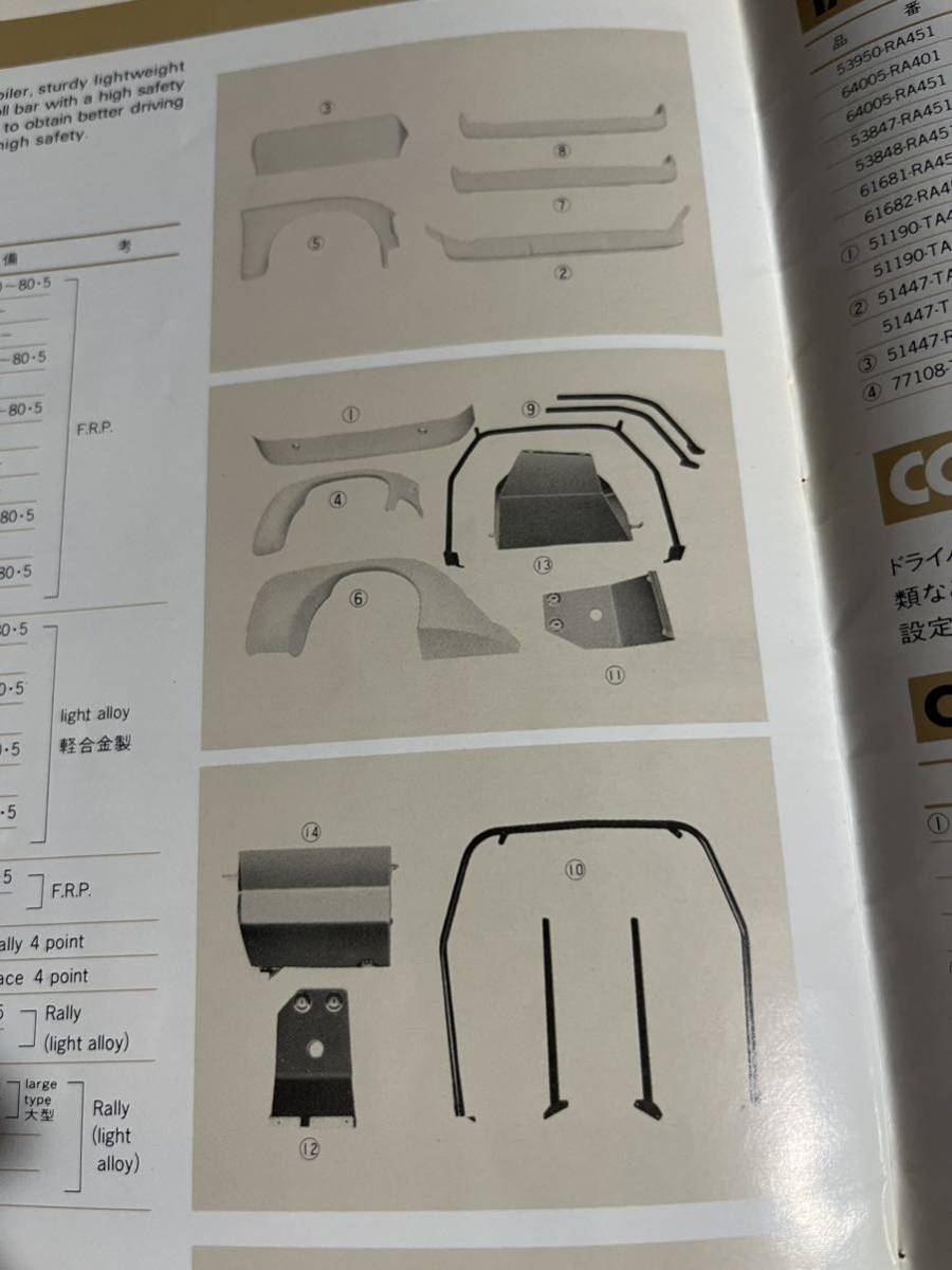 KP61 TE71 TA40 RT RX MX MS RN BJ TRD SPORTS PARTS カタログ 1981年 7月 コロナ マーク ...