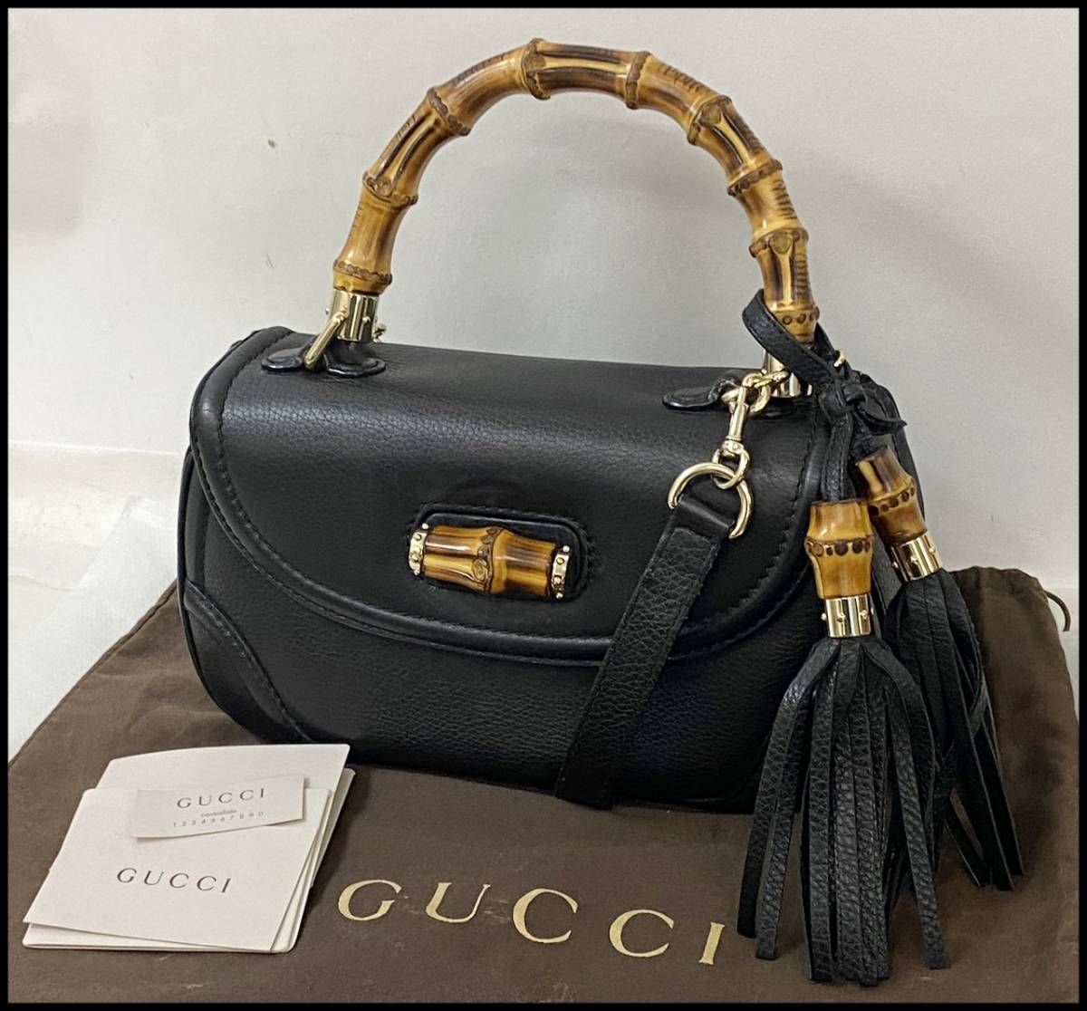 グッチ ニューバンブー 2Way レザーショルダーバッグ 254884 ハンド ブラック GUCCI(バンブーライン)｜売買されたオークション情報、yahooの商品情報をアーカイブ公開 ...