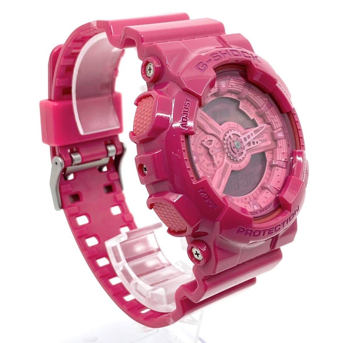 CASIO G-SHOCK Hyper Colors GA-110B ハイパーカラーズ 腕時計 アナデジ ピンク カシオ Gショック Y436 ...