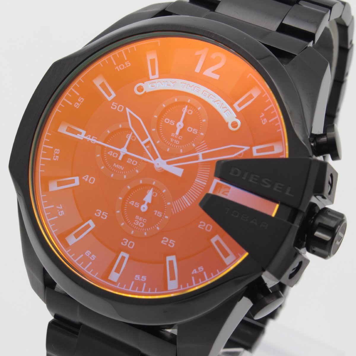 1775 角度によって色が変わる DIESEL 腕時計 DZ4318 10気圧防水 クロノグラフ カレンダー レイヤードダイアル デカフェイス ...