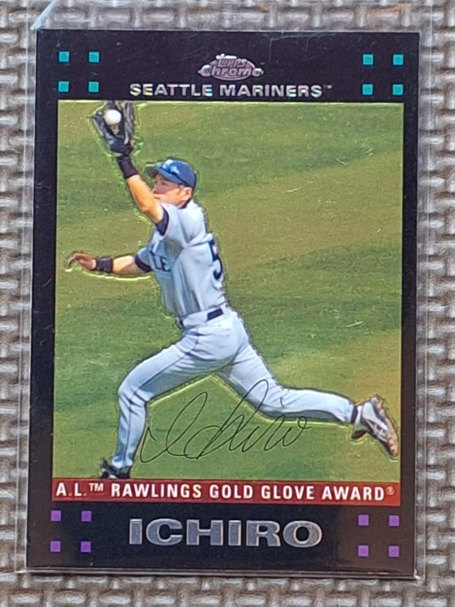 2007 Topps Chrome #270 ICHIRO SUZUKI AL Rawlings Gold Glove Award ...