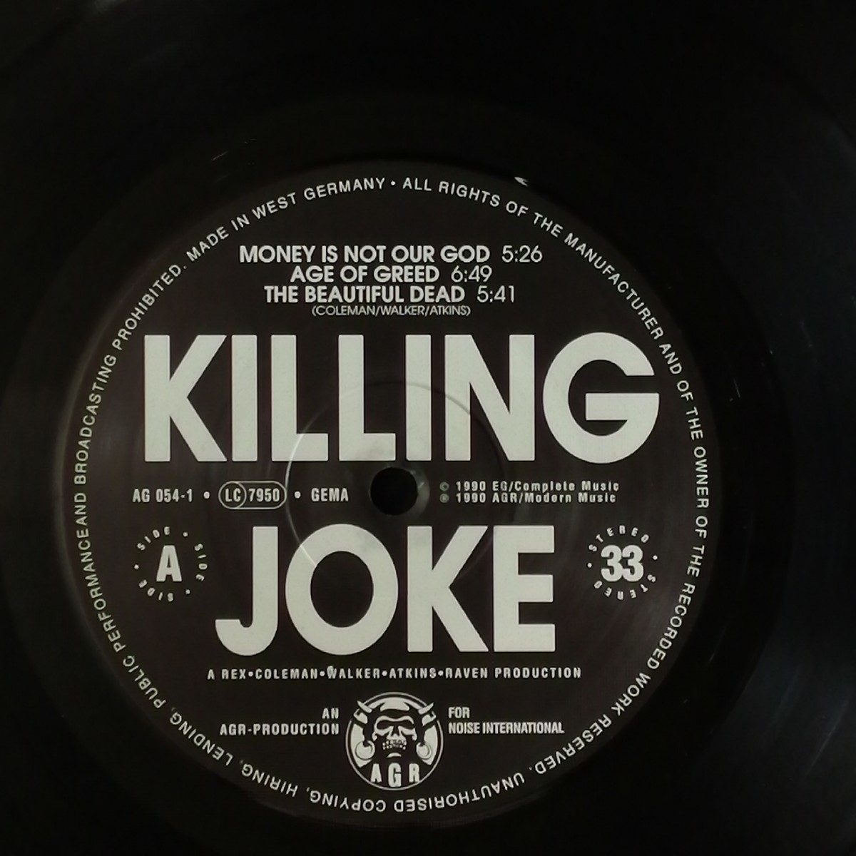 D02 LP レコード キリングジョーク KLLING JOKE extremities dirt and various repressed emotions AG054-1 2枚組 ドイツ ...