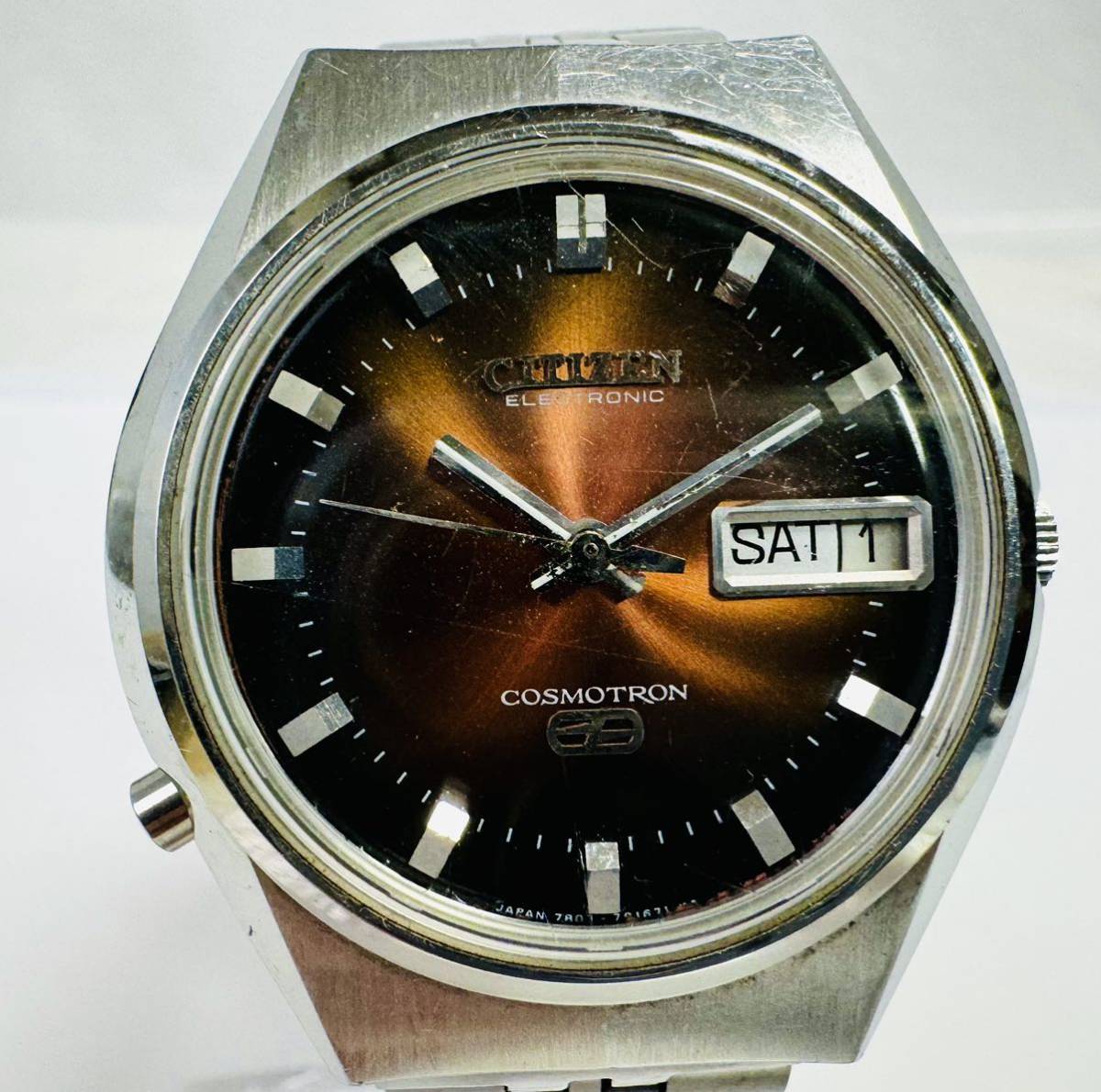 CITIZEN COSMOTRON シチズン コスモトロン スペシャル 電磁テンプ GN-4W-S ブラウン文字盤 メンズ腕時計 /258319/213-39(その他)｜売買されたオークション ...