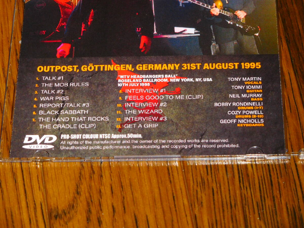 BLACK SABBATH / GOTTINGEN 1995: TV SPECIAL Tony Martin Tony Iommi Bobby ...