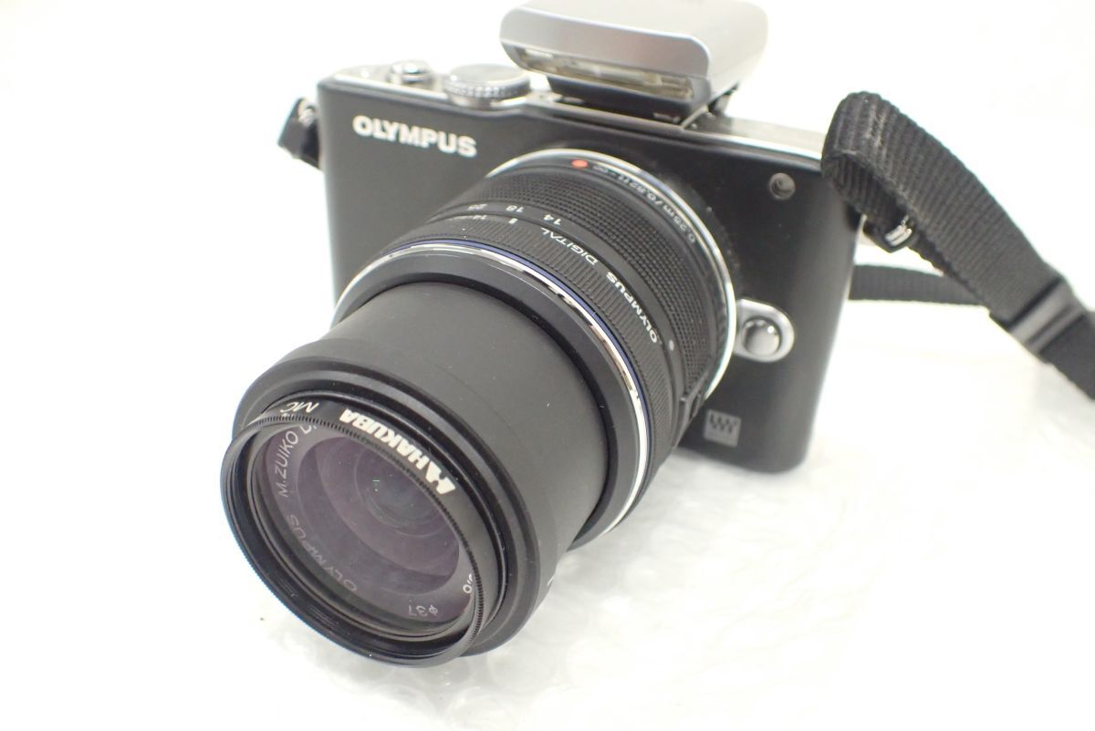 D760-60 OLYMPUS PEN Lite E-PL3 ミラーレス一眼 E-PL3/OLYMPUS M.ZUIKO DIGITAL 14-42mm 1:3.5-5.6 Φ37 ブラック ...