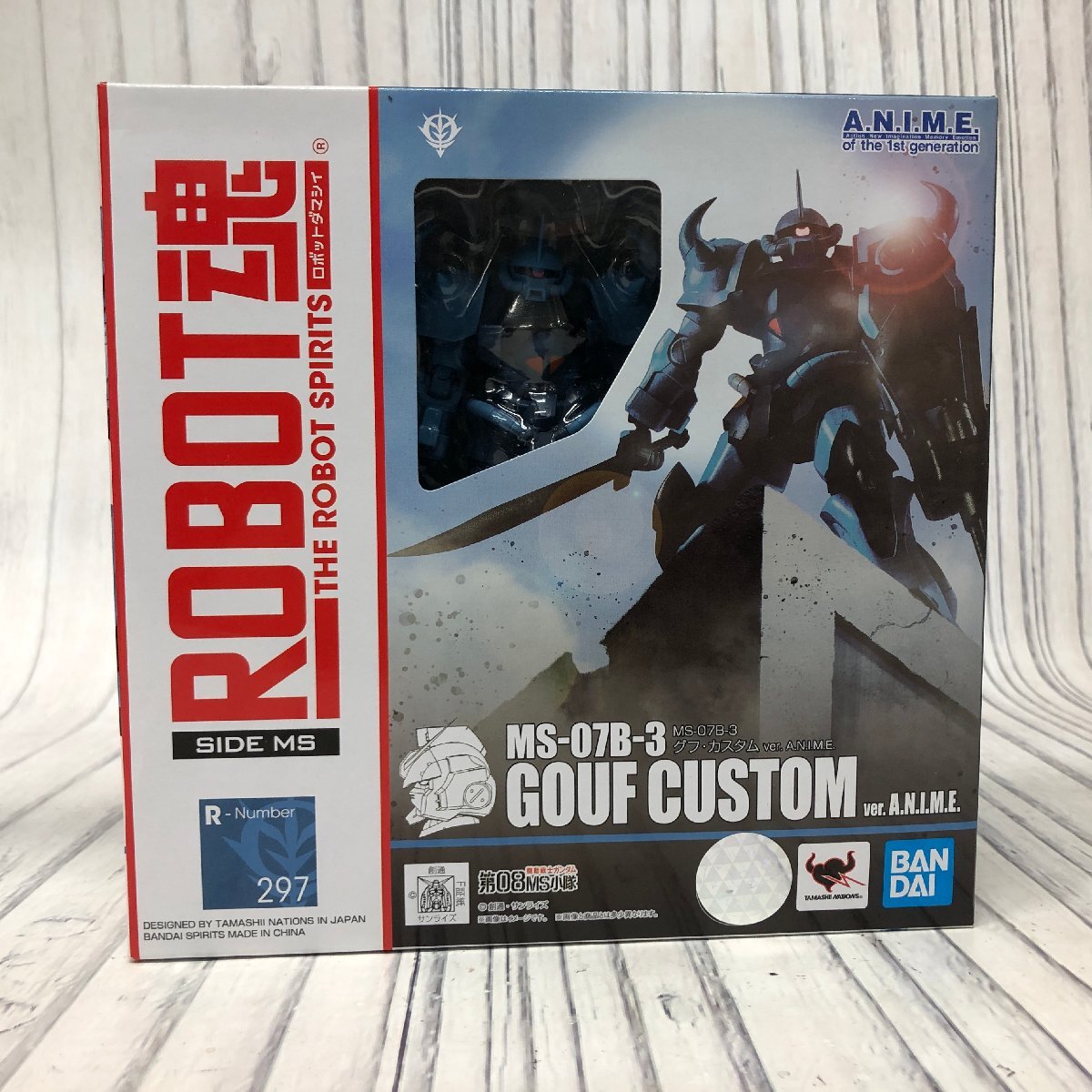 m001 J 60 52 ROBOT魂 ＜SIDE MS＞MS-07B-3 グフ カスタム ver. A.N.I.M.E. 機動戦士ガンダム フィギュア バンダイ GOUF CUSTOM(その ...