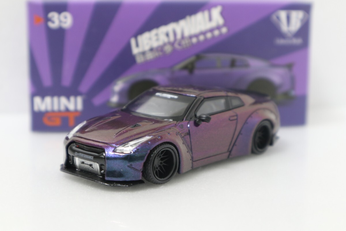 MINIGT 1/64 LBワークス 日産 GT-R R35 マジックパープル 39 MINI GT リバティーウォーク Magic ...