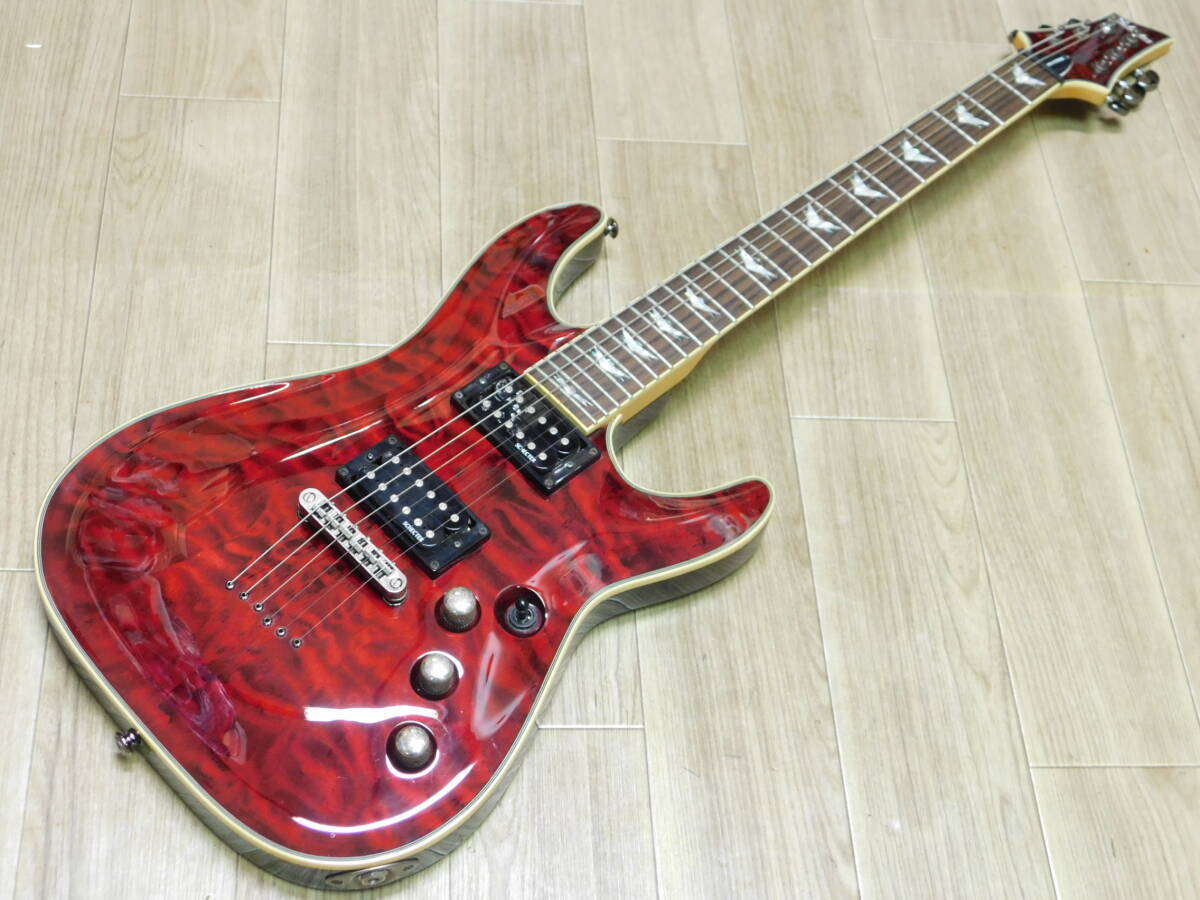 Schecter シェクター DIAMOND SERIES OMEN EXTREME-6 オーメン レッドメイプルトップ シングルコイルタップ /F606(シェクター)｜売買されたオークション ...