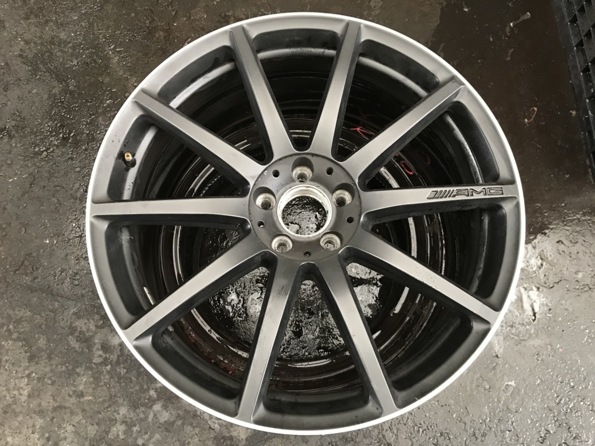ベンツ Sクラス W222 Sクーペ C217 ホイール AMG リア : 9.5J 20インチ ET39 黒 1本/ A2224010700 ...