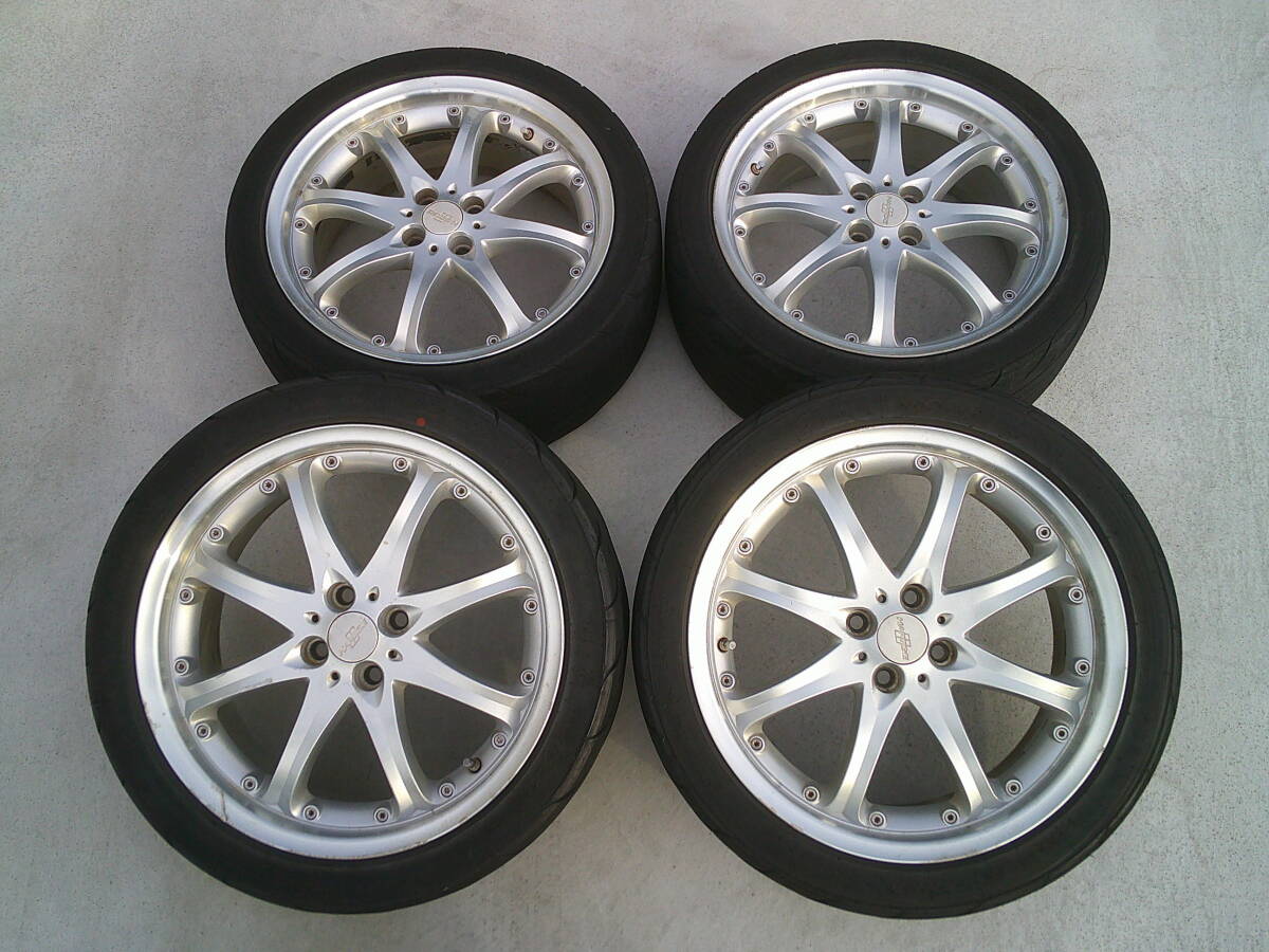 HARTGE ハルトゲ 18インチ アルミホイール 4本 7.5J X 18 +48 PCD100 4穴 225/40R18 MINI ...