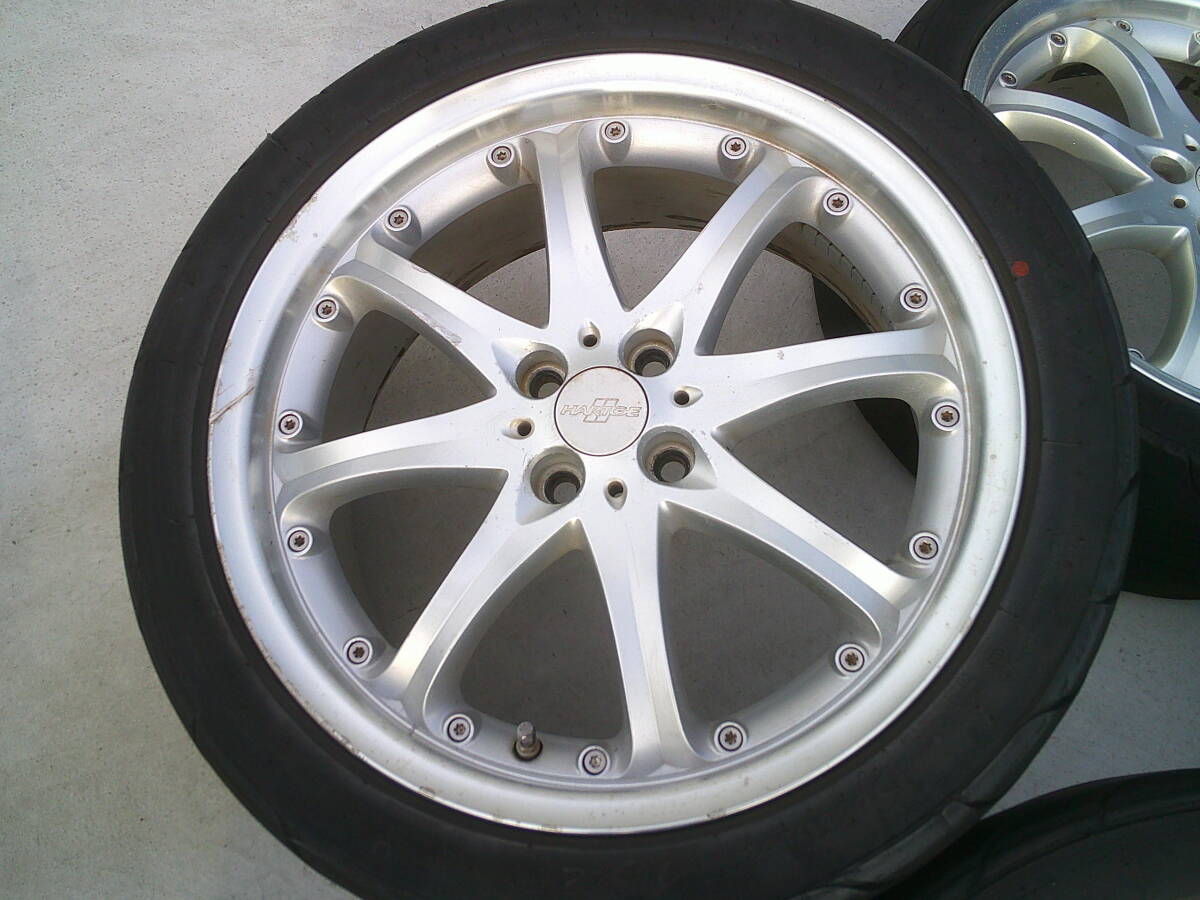 HARTGE ハルトゲ 18インチ アルミホイール 4本 7.5J X 18 +48 PCD100 4穴 225/40R18 MINI ...