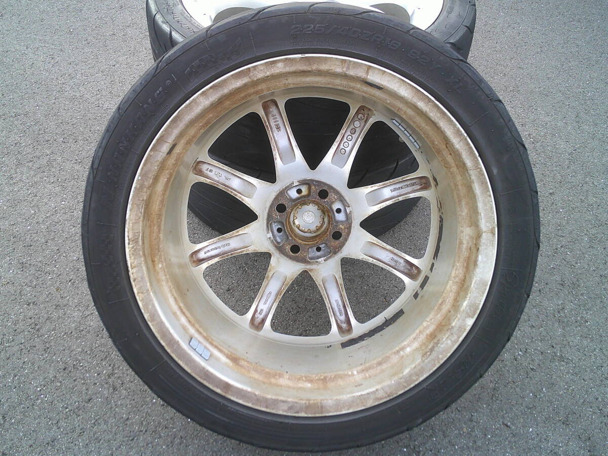 HARTGE ハルトゲ 18インチ アルミホイール 4本 7.5J X 18 +48 PCD100 4穴 225/40R18 MINI ...