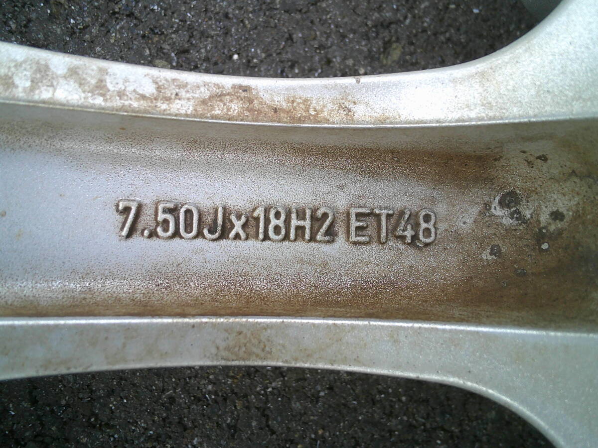 HARTGE ハルトゲ 18インチ アルミホイール 4本 7.5J X 18 +48 PCD100 4穴 225/40R18 MINI ...