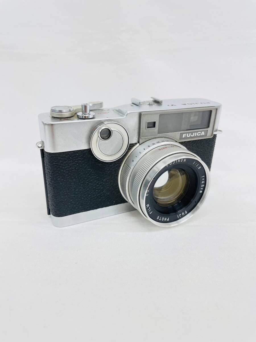 D6975 2 FUJICA フジカ V2 富士フィルム フィルムカメラ FUJINON 1:1.8 4.5cm f=4.5cm レンジ ...