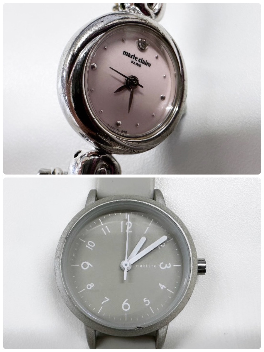 100円 腕時計 まとめ売り 15点 稼働品 ジャンク品迄 CITIZEN/marie claire/MENARD/QiLiShi/STORM ...