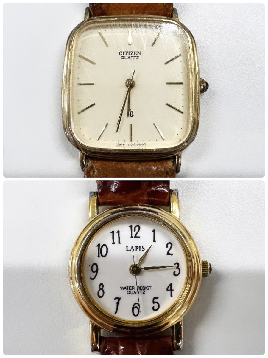 100円 腕時計 まとめ売り 15点 稼働品 ジャンク品迄 CITIZEN/marie claire/MENARD/QiLiShi/STORM ...
