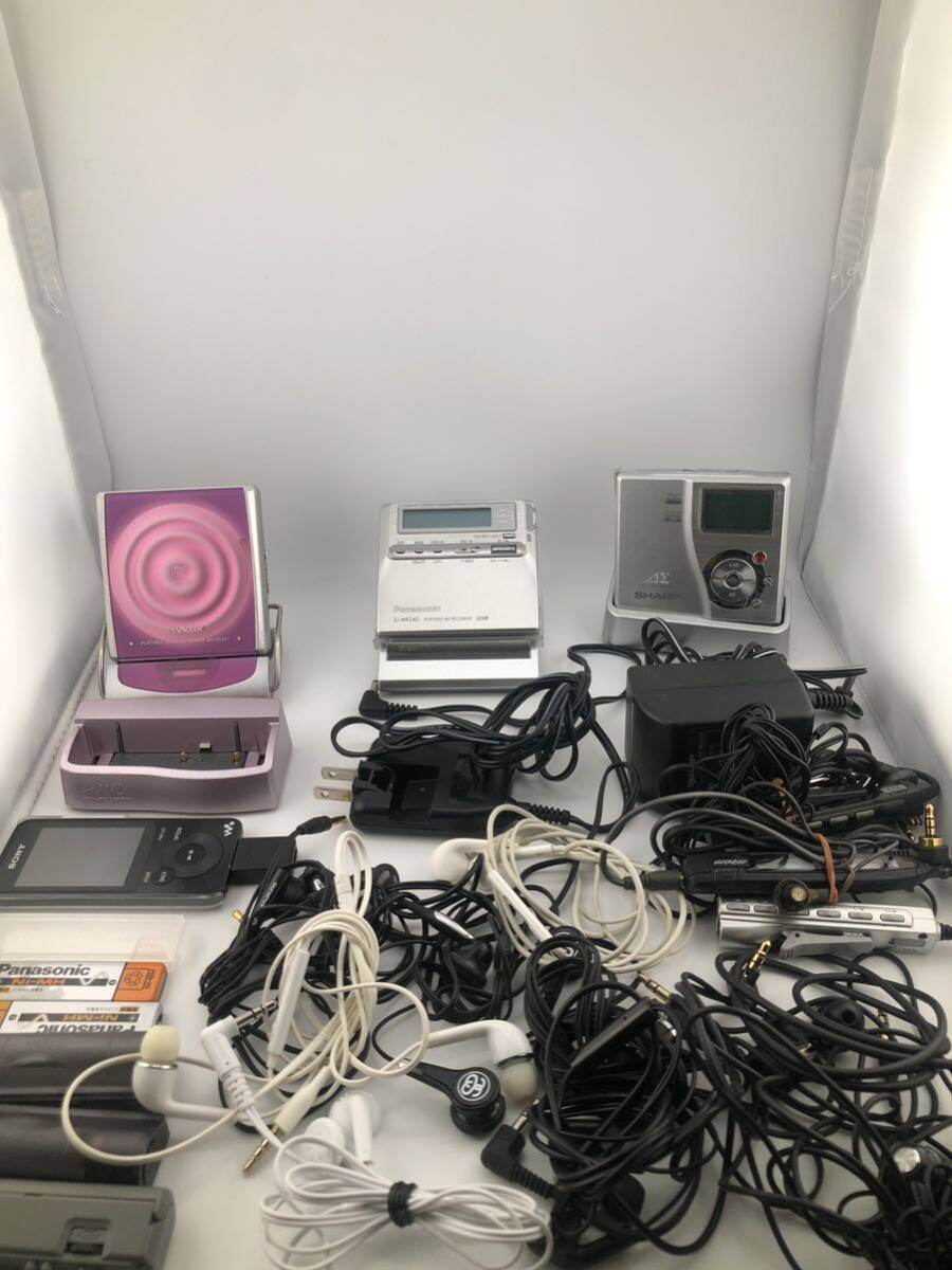 SONY Walkman Victor Portable Minidisk Player Panasonic Portable MD Recorder Sharp Corporation ...