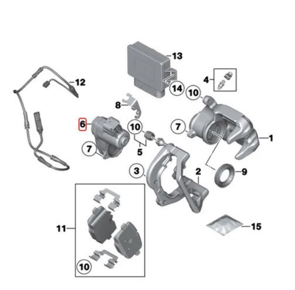 保証付 BMW パーキング ブレーキ アクチュエーター BMW X3/F25 X4/F26/F10/F11/F12/F13/F06/F25 ...