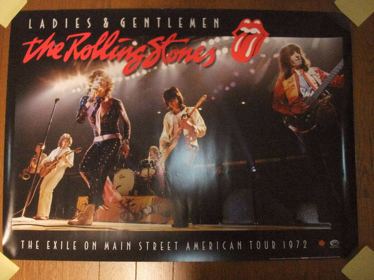 LADIES & GENTLEMEN / The Rolling Stones / THE EXILE ON MAIN STREET AMERICAN TOUR 1972 B2ポスター ...