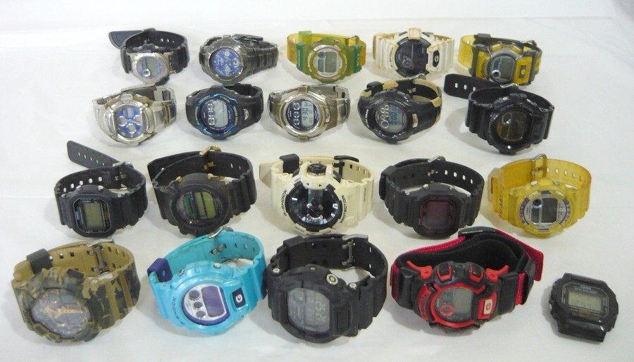 1000円スタート 腕時計20点 CASIO カシオ G-SHOCK 3403 GD-350/5081 GA-100CM/2597 G ...