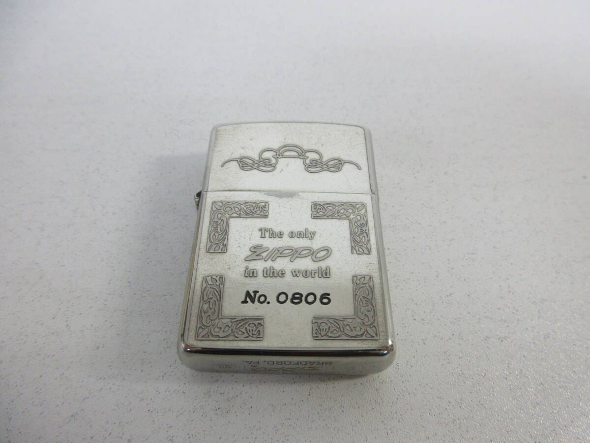 ライター ZIPPO 通しナンバー入り 特別限定品1000個 The only ZIPPO in the world No.0806 / MINI FUEL CONTAINER 動作未確認 ...