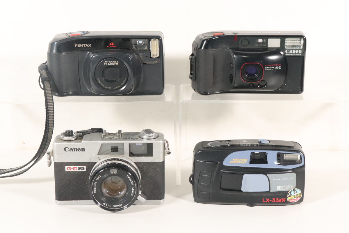 フィルムカメラ 16点まとめ Canon FUJIFILM FUJICA MINOLTA G-ⅢQL instax mini10 Single8 Z450 PANORAMA MO Vectis ...