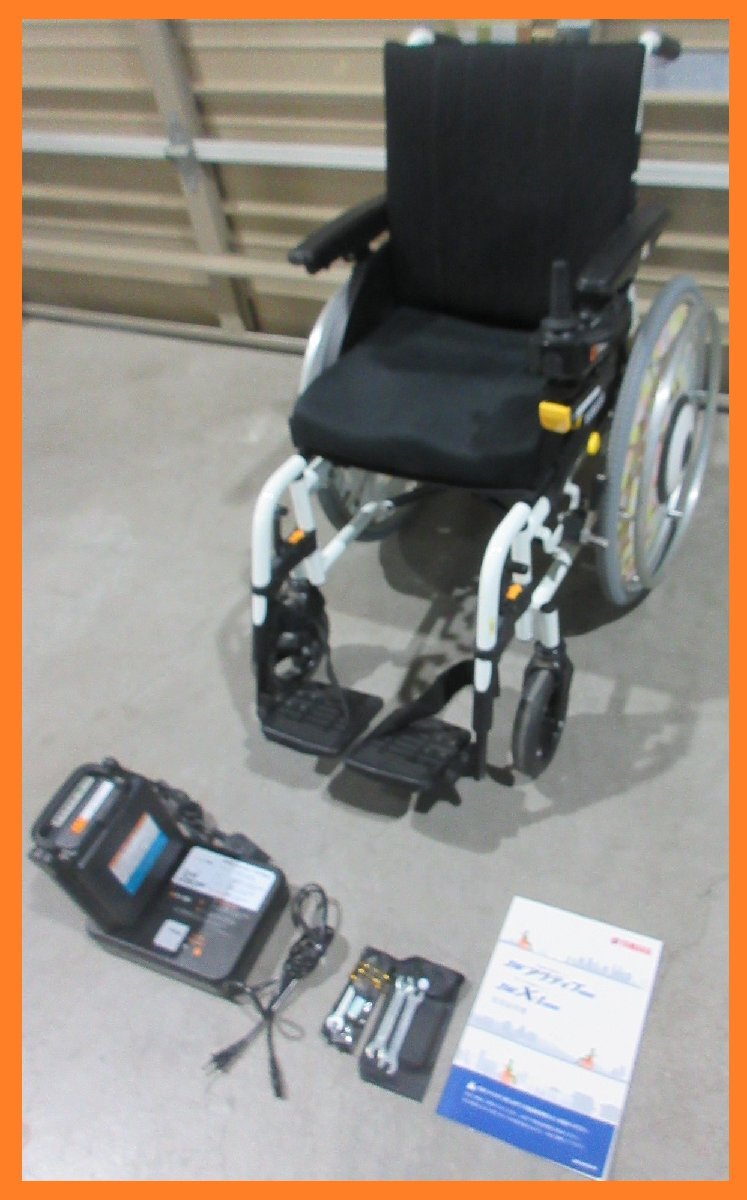 7351 激安 21年製 ヤマハ 軽量型 電動車椅子 JWアクティブ PLUS Sタイプ 車いす 介護用品 介助 電動 手動 右操作 XOF1 ...