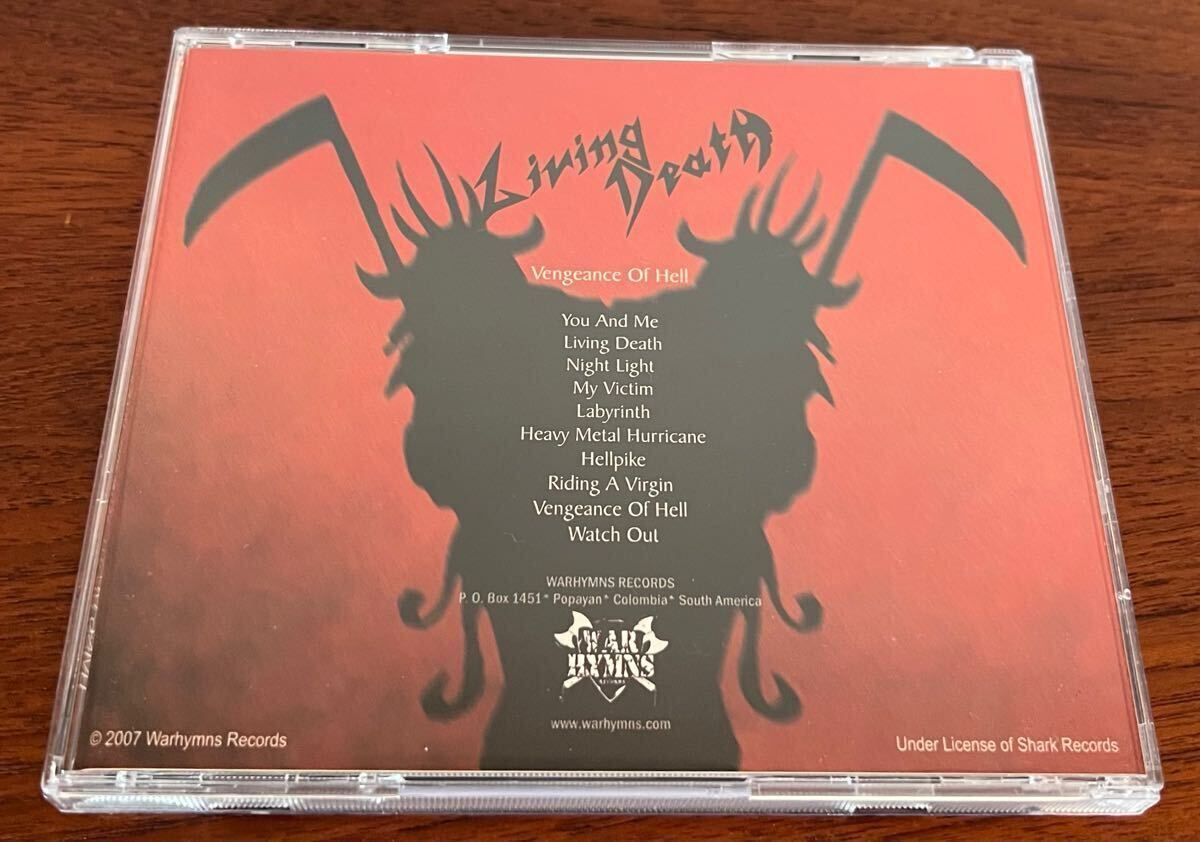 Living Death Vengeance Of Hell CD Iron Angel destruction sodom kreator tankard slayer Metallica ...
