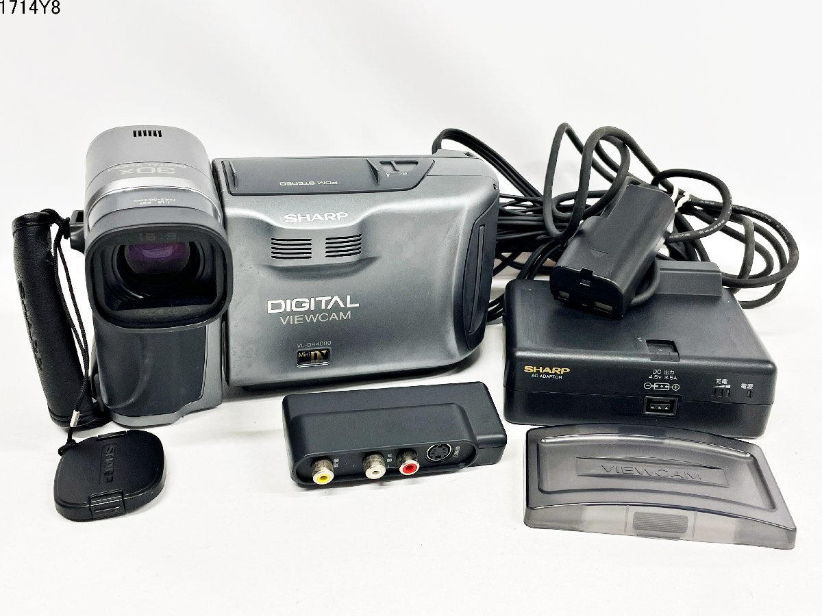 通電OK SHARP シャープ DIGITAL VIEWCAM VL-DH4000 Mini DV 液晶ビューカム デジタル ビデオカメラ ...